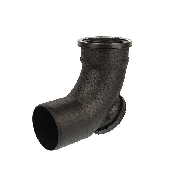 110mm Cast Iron Style Soil Pipe S/S Access Bend