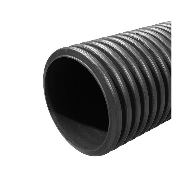 300mm X 6m Unperf Twinwall Drain Pipe