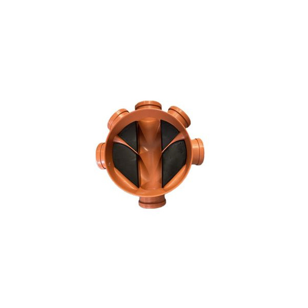 320mm Orange Level Invert Inspection Chamber Base