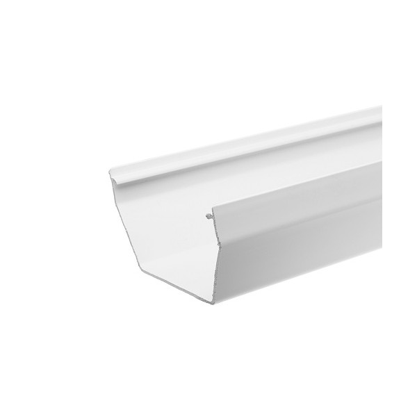 114mm x 4m White Square Gutter