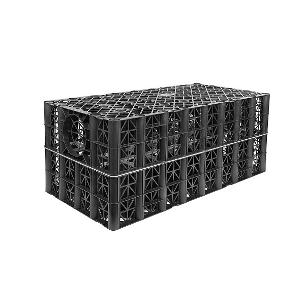 1m x 0.5m x 0.4m 62ton Hydrocell Soakaway Box w/clips