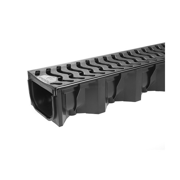Plastic SHALLOW Channel Drain x 1m