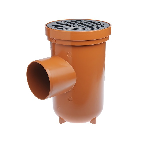 110mm Orange Round Top Bottle Gully
