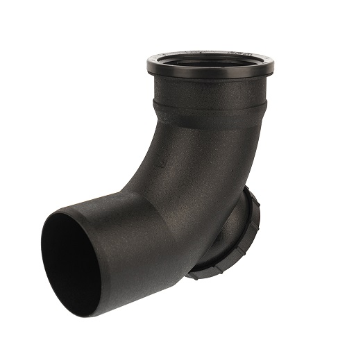 110mm Cast Iron Style Soil Pipe S/S Access Bend
