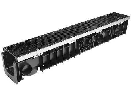 100mm x 1m PS Channel Drain S/E C250 25ton